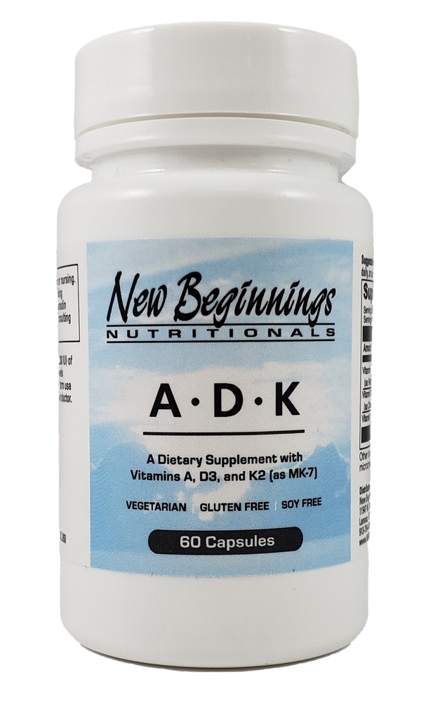 ADK – Vitamins A, D, and K2 (as MK-7) – 60 caps – Spectrum Supplements